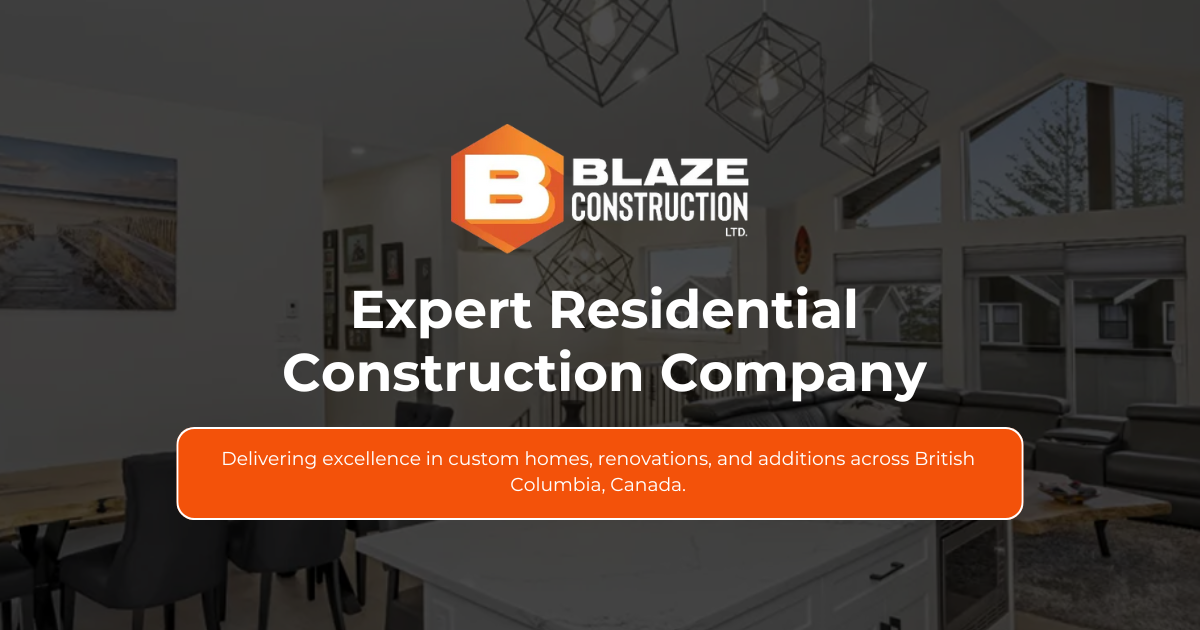 Leading Residential Construction Company in BC | Blaze Construction